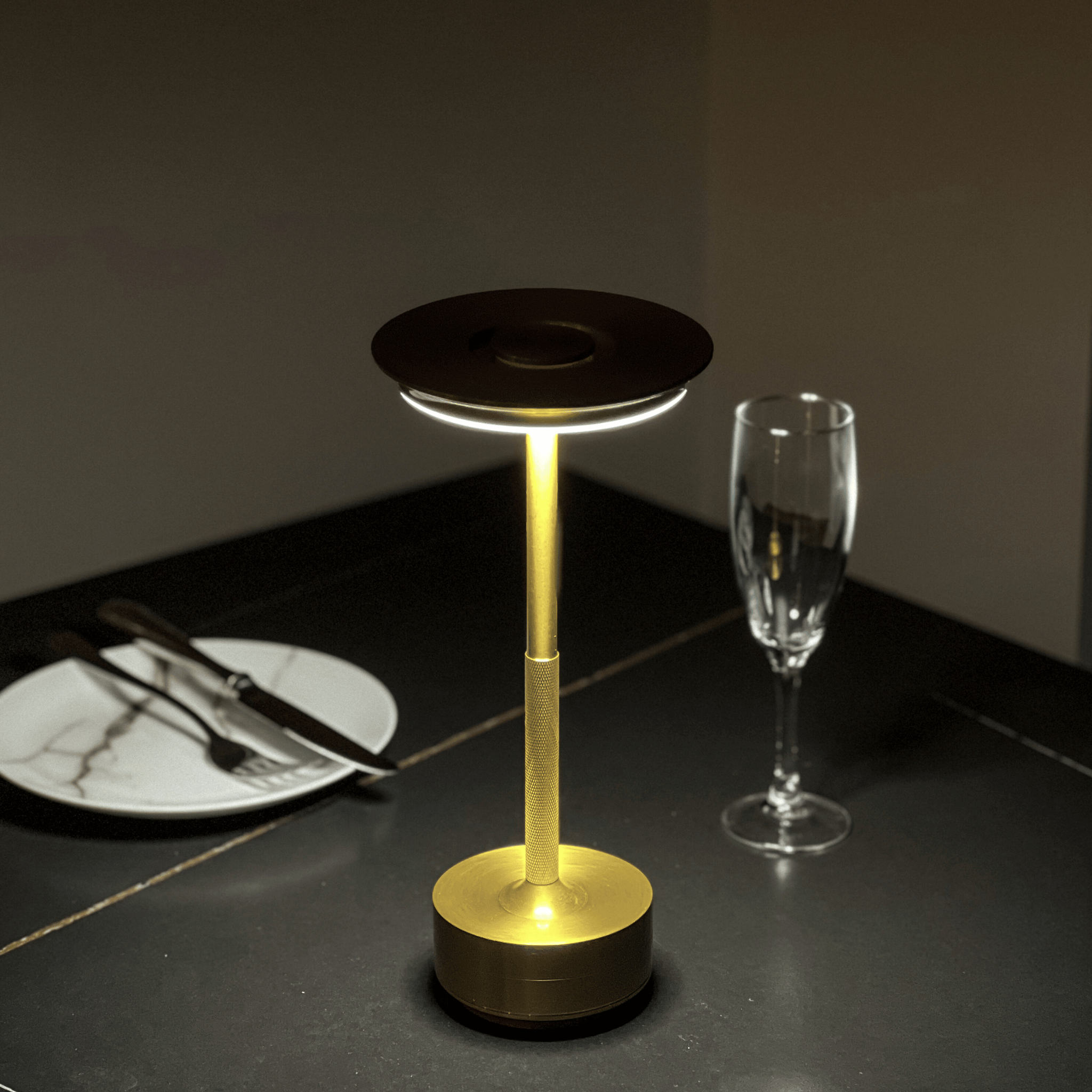 Perseus | Modern Metal Restaurant Bar Cordless Table Lamp – Lumin Lighting