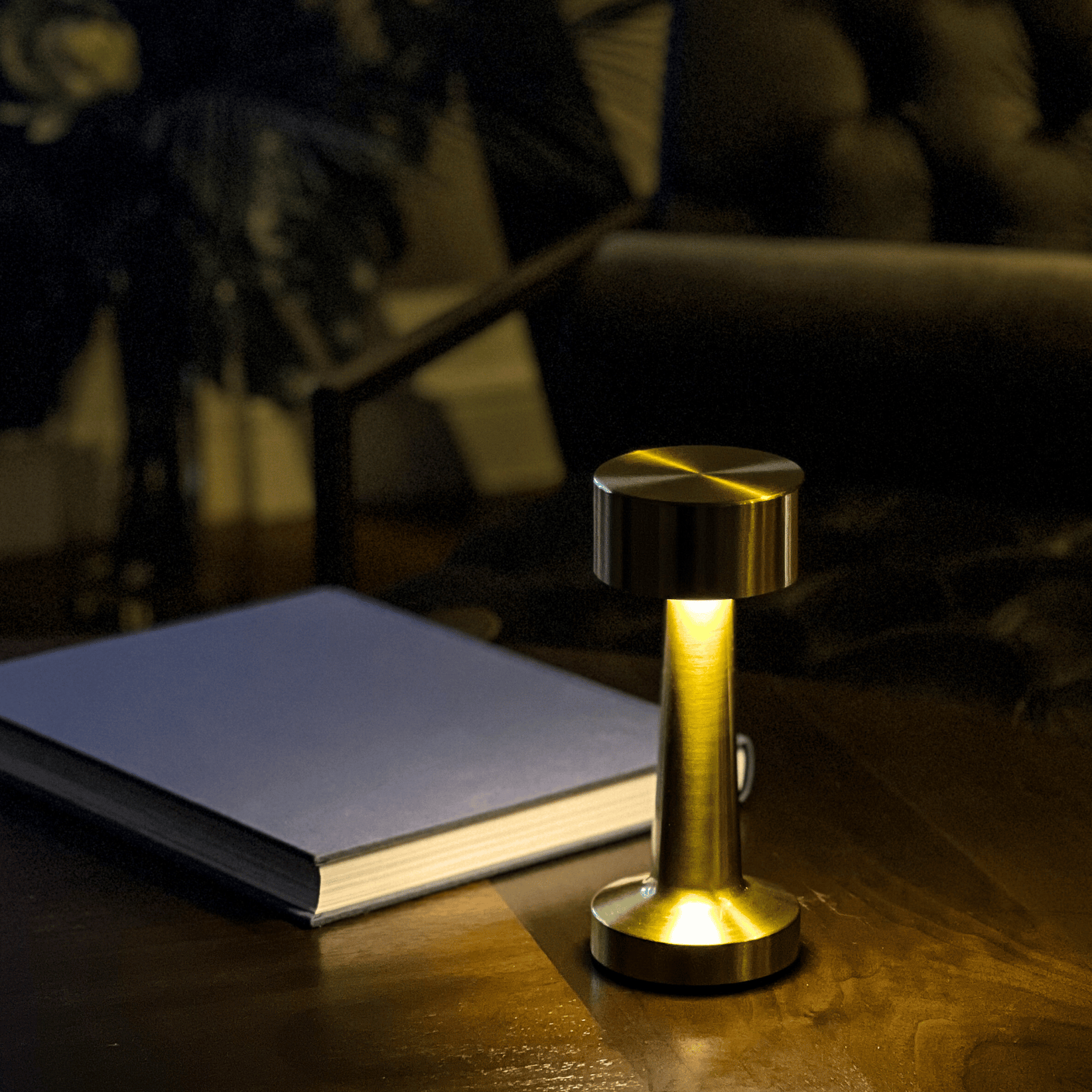 Retro Restaurant Bar Cordless Table Lamp (Gold, Silver) – Lumin Lighting